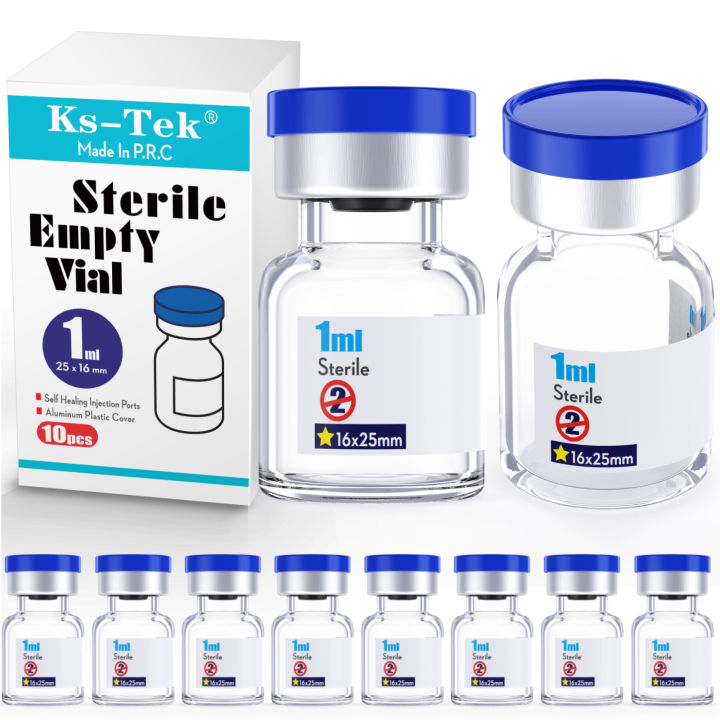 Sterile Empty Vials with 13mm/20mm Self Healing Injection Port,with ...