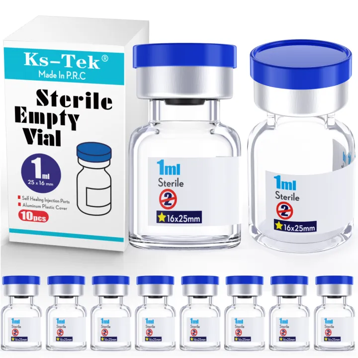 Sterile Empty Vials with 13mm/20mm Self Healing Injection Port,with ...