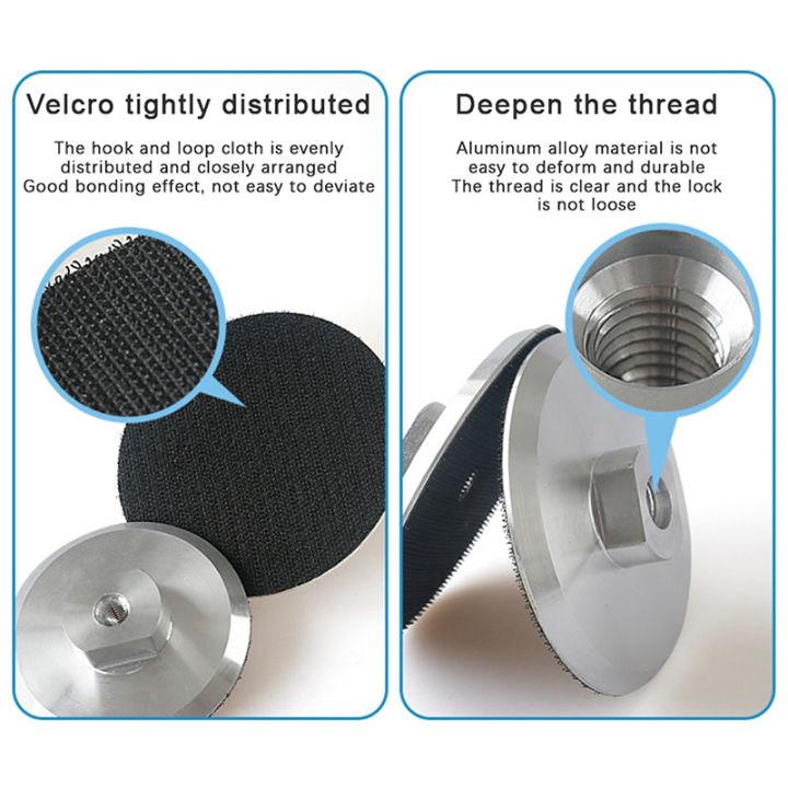 M14 Aluminum Base Backer Pad, 1PC, 4inch, Perfect for Diamond Polishing ...