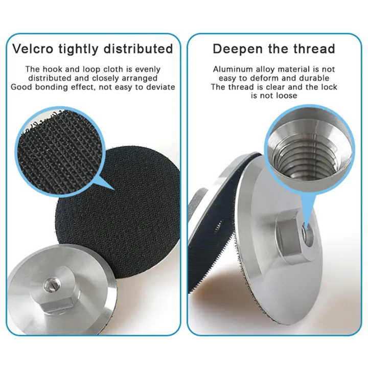 M14 Aluminum Base Backer Pad, 1PC, 4inch, Perfect for Diamond Polishing ...
