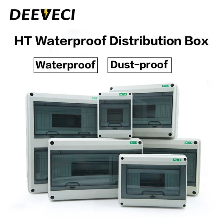 HT-5/8/12/15/18/24 Plastic Distribution Box Waterproof MCB Box Panel ...
