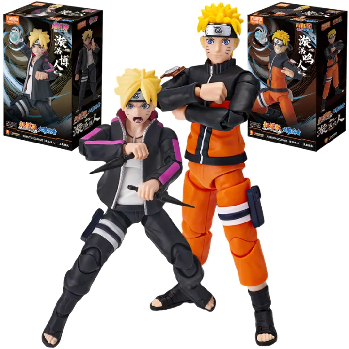 Original Blokees Naruto Uzumaki Boruto Anime Action Figures Model Dolls ...