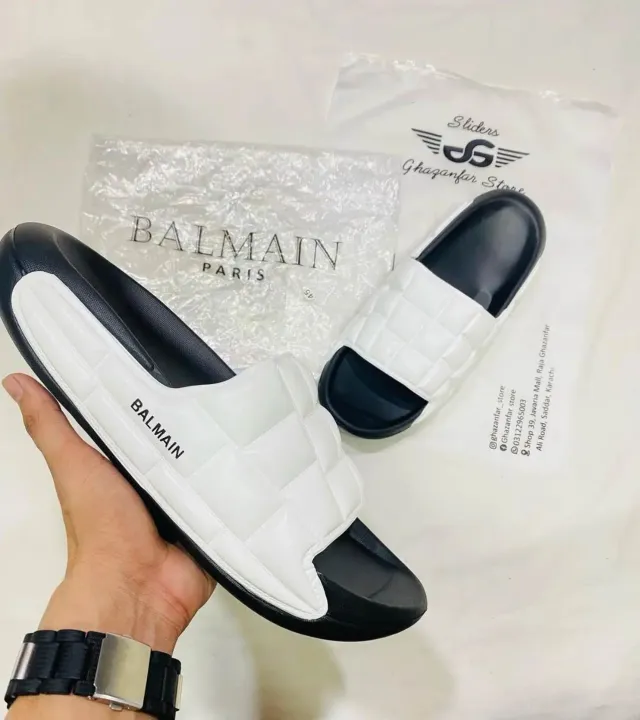 Balmain Slippers 100% Comfortable & Vert Attractive Design And Colour ...