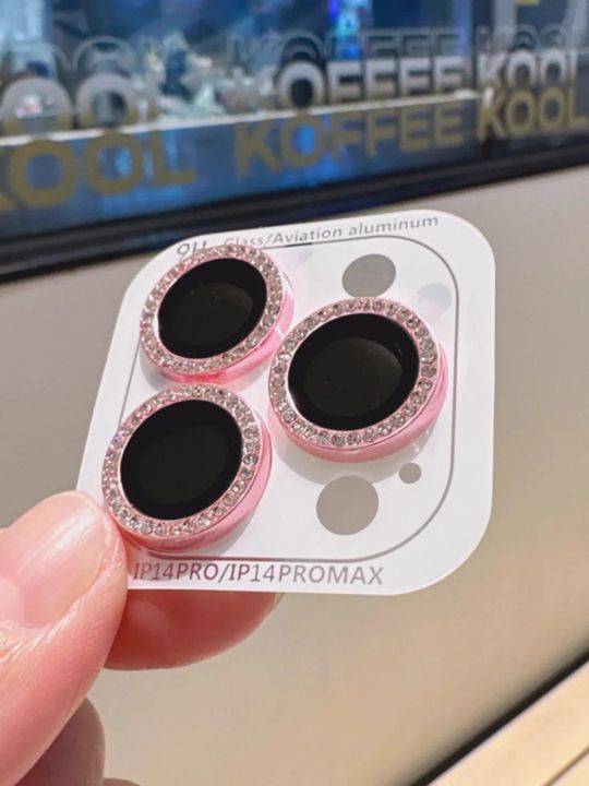 2-3Pcs For Iphone Lens Film Glitter Diamond 13promax Rear Camera 14 ...