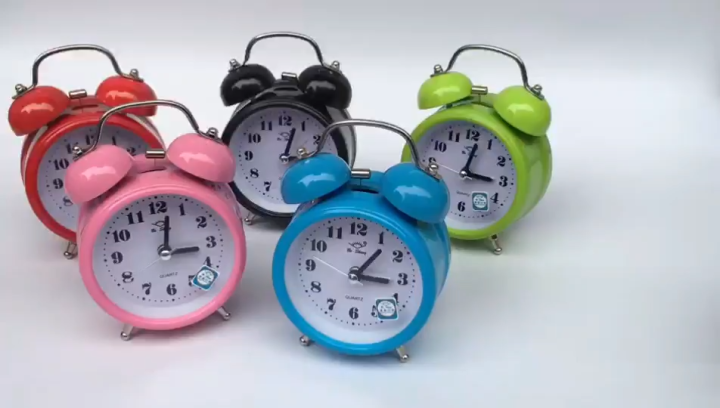 Bell Table Alarm Clock SQUARE Shape - Wall Clock | Daraz.com.bd