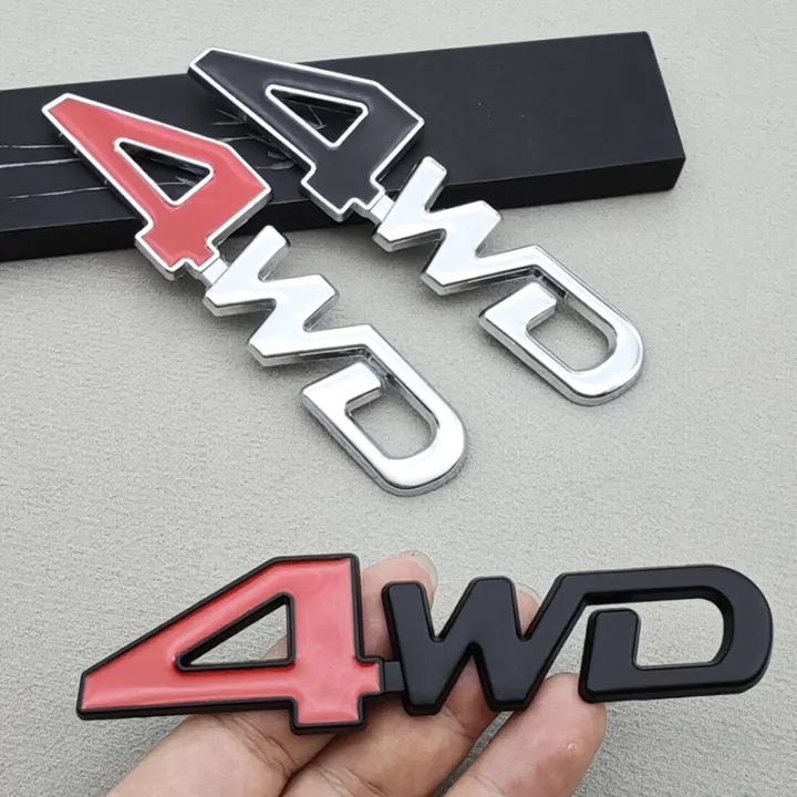 3D Metal Car Tail Rear Side 4WD Sticker Badge Emblem Decal For Honda ...
