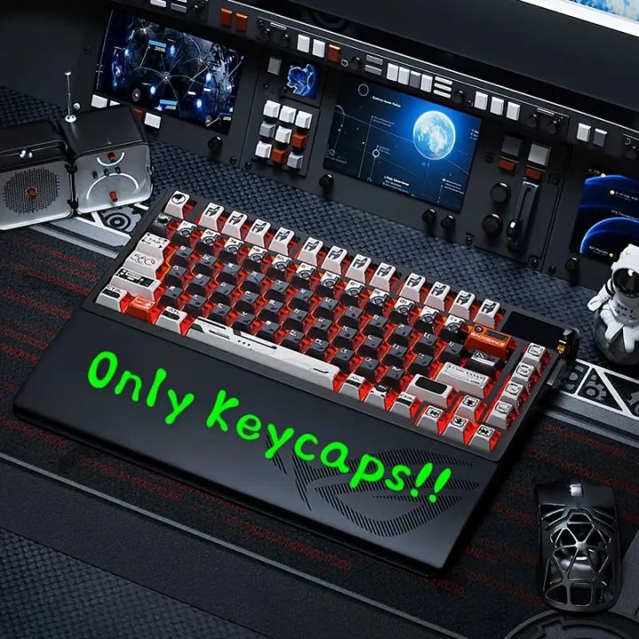 Sci-Fi-Themed Keycaps - Original Side-Engraved Design, Cool 3D ...