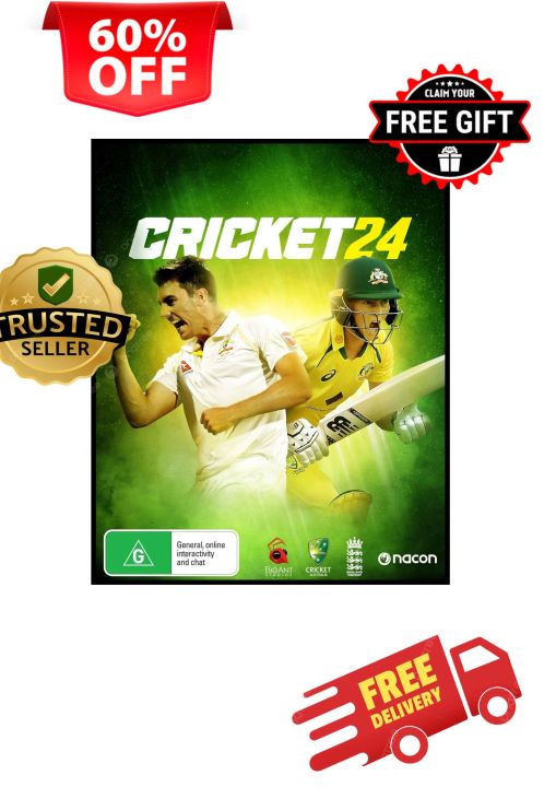 Cricket 24 - PC GAME (DIGITAL DOWNLOAD) - QR CODE + SPECIAL GIFT | Daraz.pk