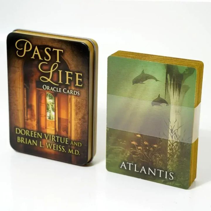 Past Life Oracle Tarot Deck In A Tin Box Gilded Edge for Fortune ...