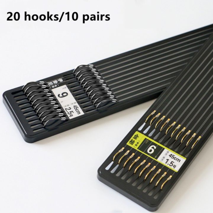 20 Hook /10 Pair of New Fine Packaging Fishing Tackle Fishing Line ...
