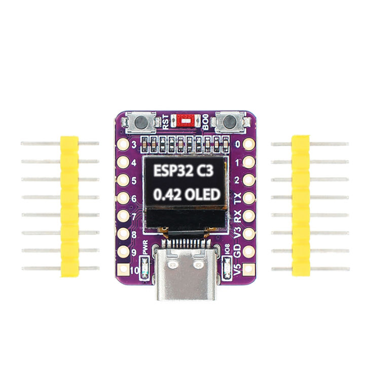 ESP32-C3 OLED development board with 0.42 inch OLED module ceramic antenna wifi Bluetooth ESP32 ...