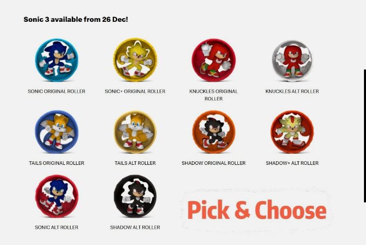 Sonic 3 The Hedgehog toy collection - Pick & Choose | Daraz.pk