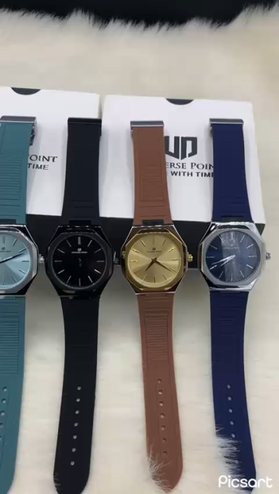 Elegant Slim Men's Watch - Quality Craftsmanship with Silicon Strap ...