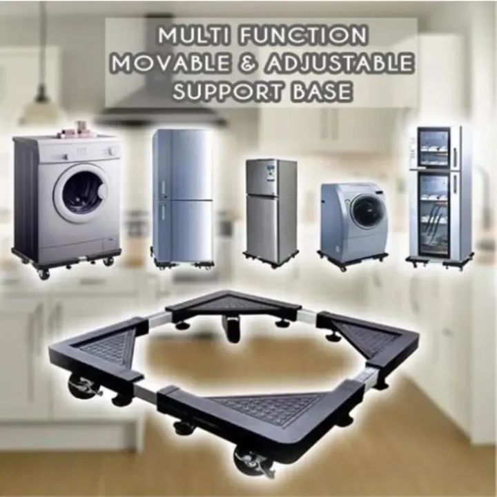 Washing Machine Stand Rack Mount Refrigerator Fridge Floor Stand Holder ...