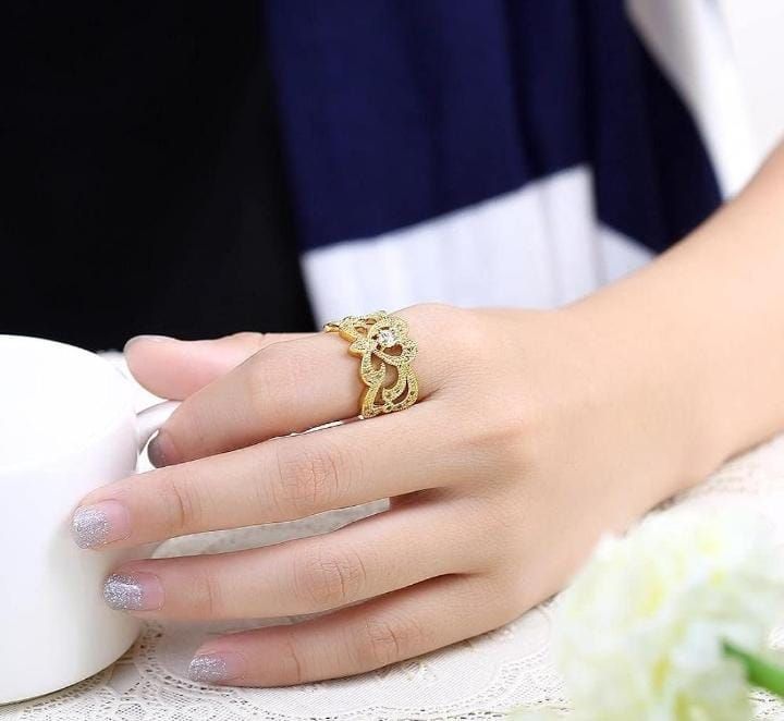 24k gold plated princess ring | Daraz.pk