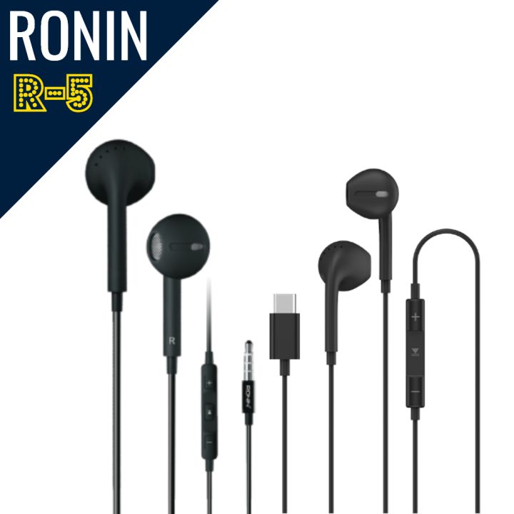 Ronin R5 HandsFree Type-C/3.5mm - Ronin R-5 Crystal Clear Sound ...