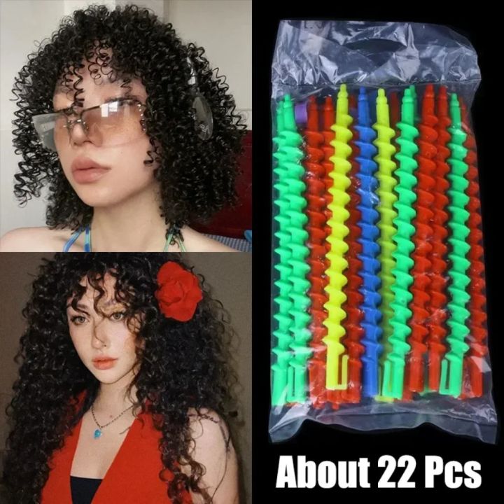 Popular Spiral Perm Stick Heatless Hair Curler Women Curly Hair Rollers ...