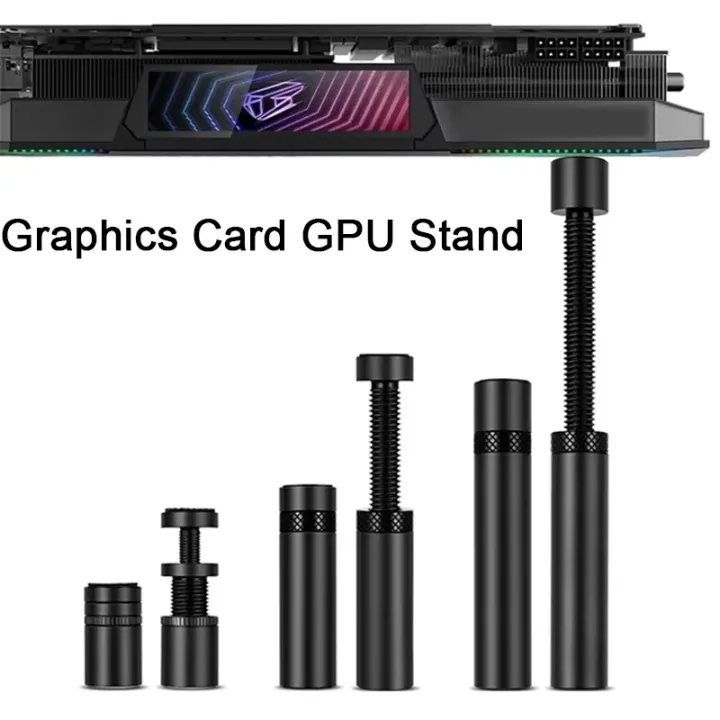 Aluminum GPU Holder Vertical Telescopic Rotating Stand Magnetic Bracket ...