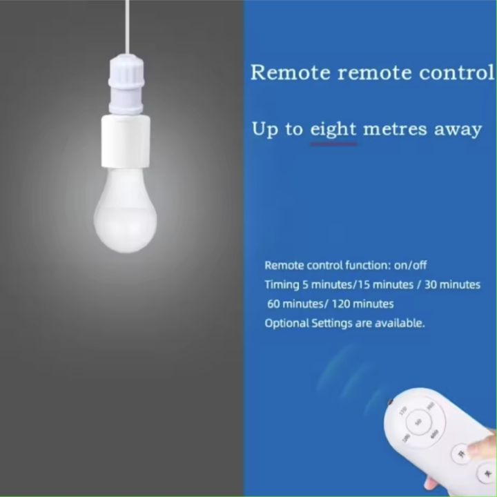 (Imported) Smart AC220V Wireless remote Control Lamp Holder With Timing ...