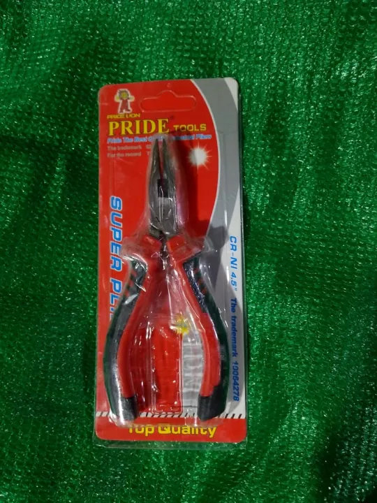 "Pride" fine quality 4.5 inch wire cutting & long nose pliers. | Daraz.pk