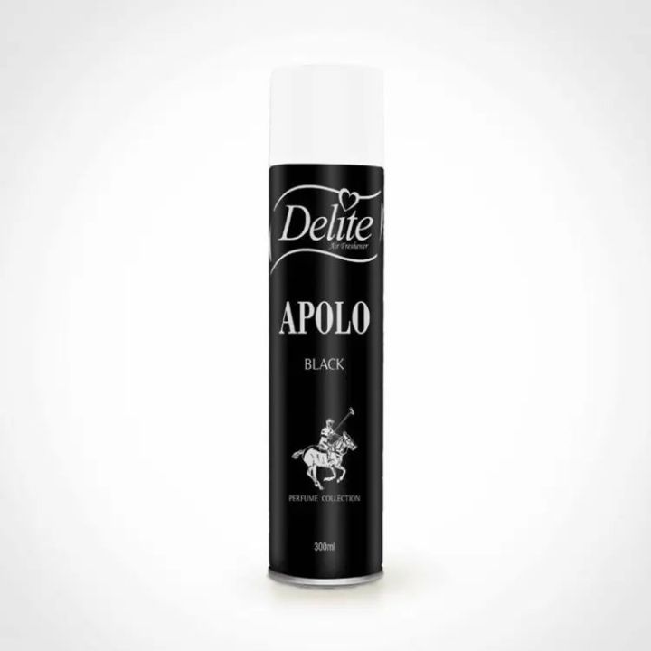 Delite Air Freshener Apolo Black 300ML Perfume Collection. | Daraz.pk