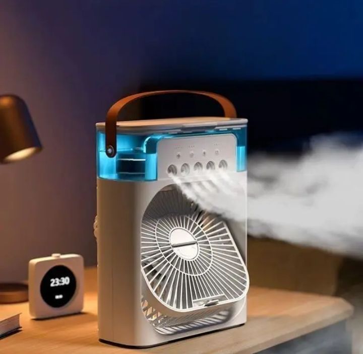 Portable Super Strong Air Conditioner Fan USB Desktop Fan Mini Air ...