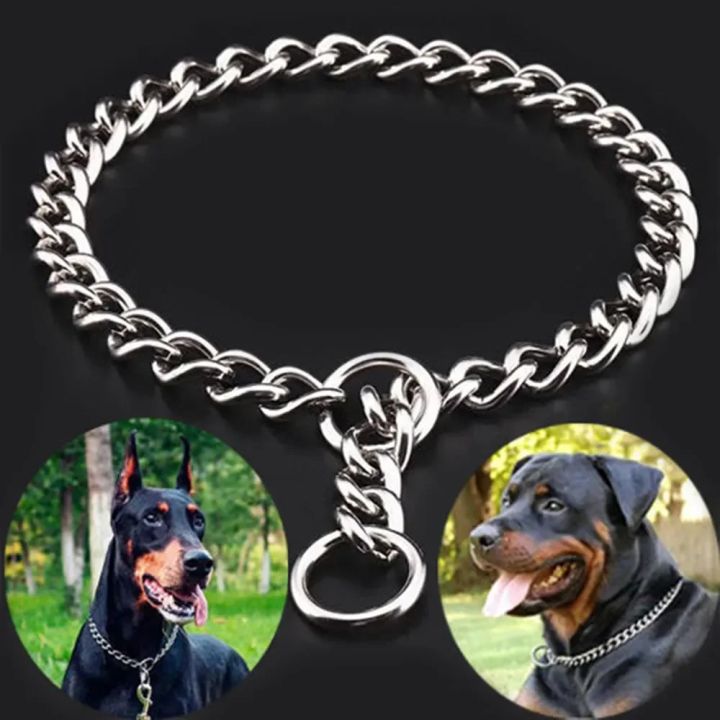 Pet P Snake Chain Collar Dog Choke Collar Stainless Steel for Dogs ...