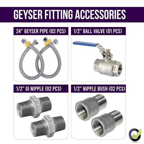 water gesure kit gesure settings all fittings gisure pipe,nipple, bush ...