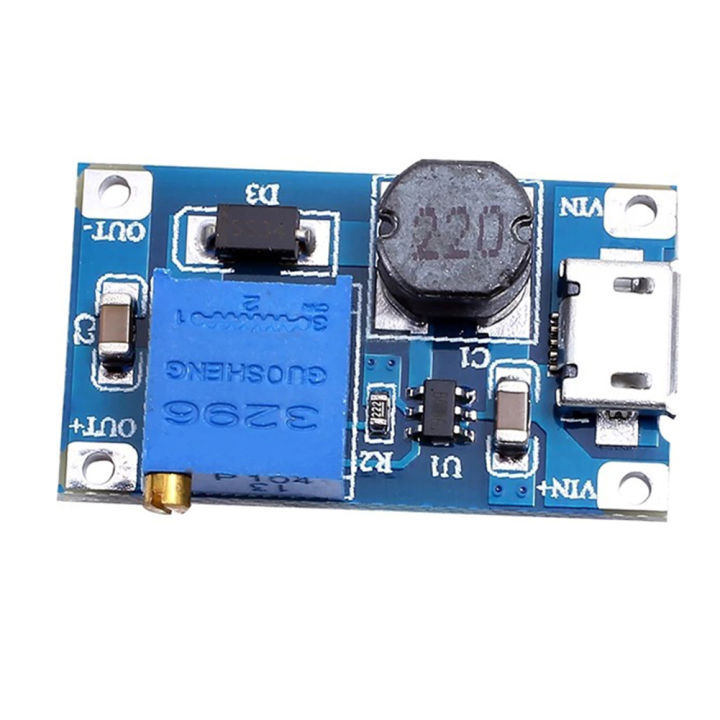 Boost Regulator 2A 2/24V Boost To 5/9/12/28V Power Supply Module ...