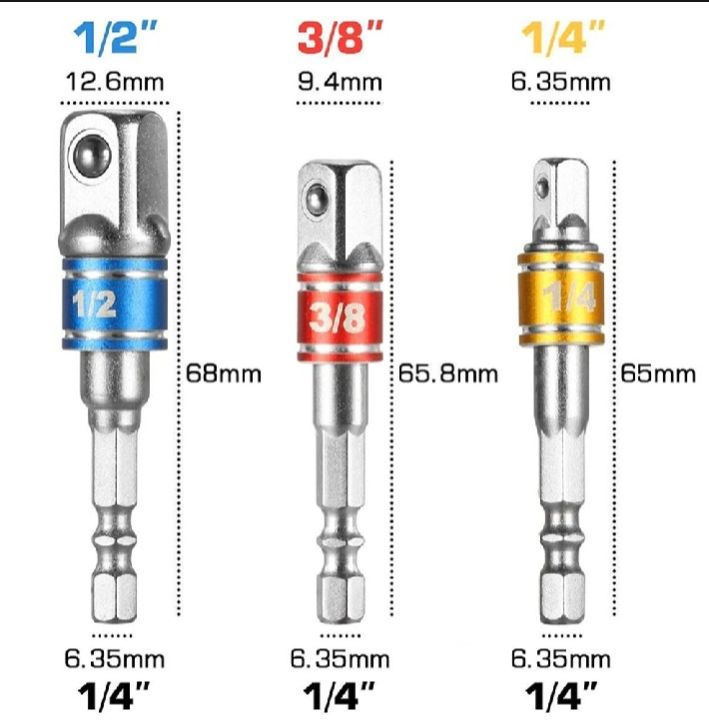 IMPACT DRIVER SOCKET EXTENSION ADAPTER EXTENDED CONVERTER | Daraz.pk