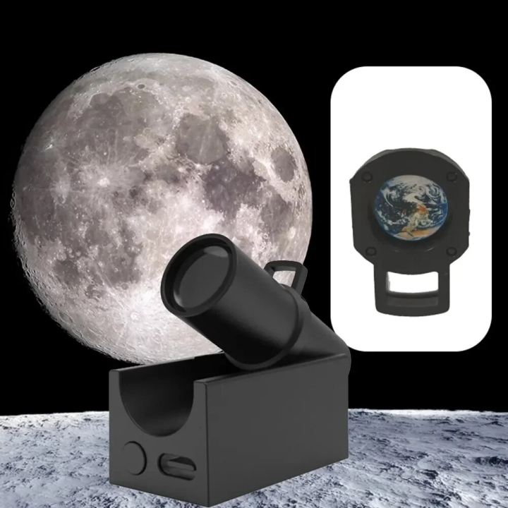 Moon Lamp Projector Night Light Romantic Moon Atmosphere Projector For ...