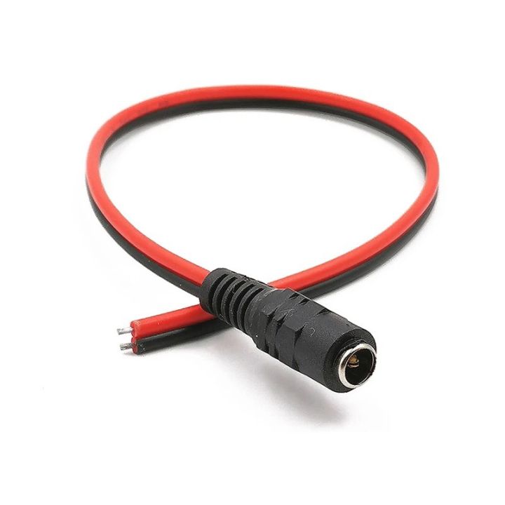 Female DC Power Connector 5V 12V 5.5x2.1mm Wire Cable Plug Adapter for ...