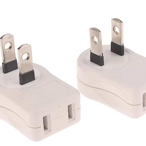 US 2PIN 360 Foldable Travel Aadapters Power Converter Plug Angle ...