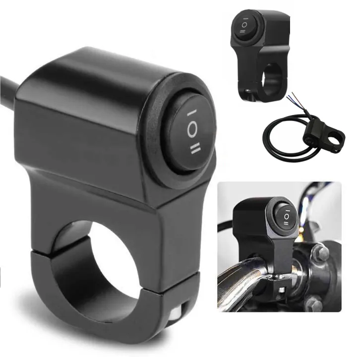 Universal Motorcycle 3 Way Switch ON OFF Mini Driving Light Switch With ...