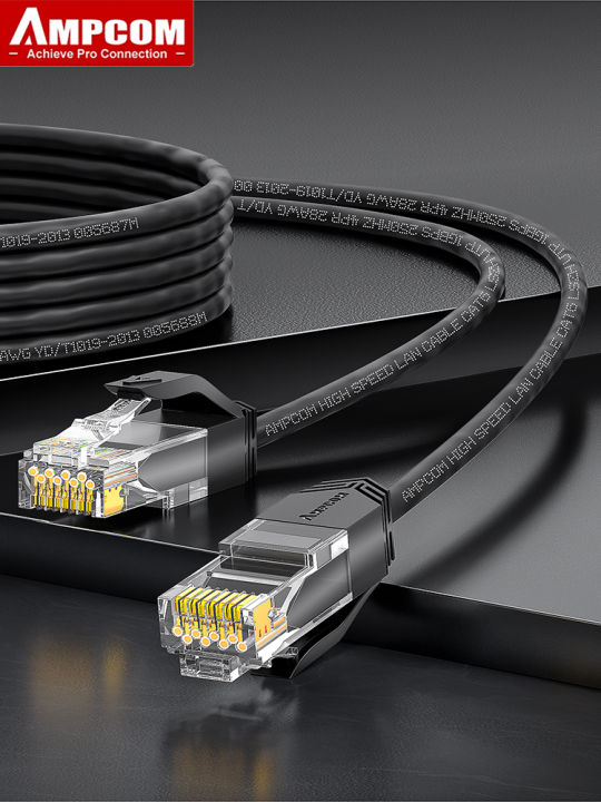 AMPCOM Ethernet Cable, Ultra Thin Cat6 RJ45 Lan Cable UTP RJ 45 ...