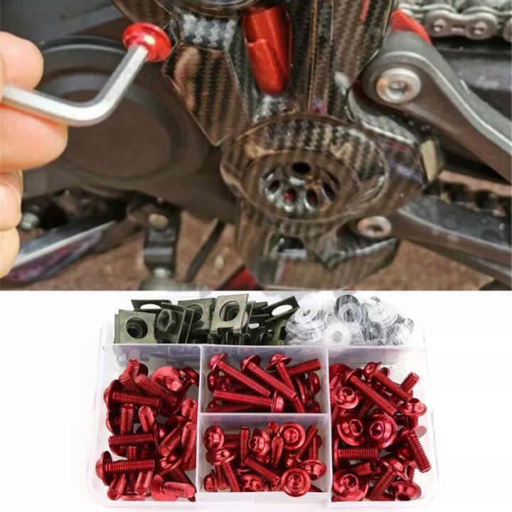 195PCS Motorcycle Fairing Bolts Fastener Clip Screw For YAMAHA YZF R1 R15 R25 R3 R6 R125 R15 R25 ...