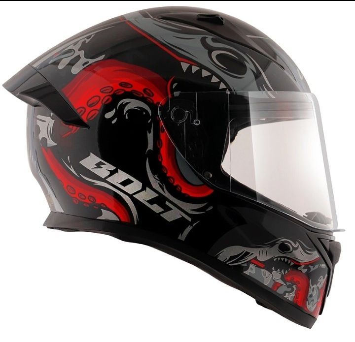 Vega Bolt Octopus Red & Black helmet for bike rider | Daraz.com.bd