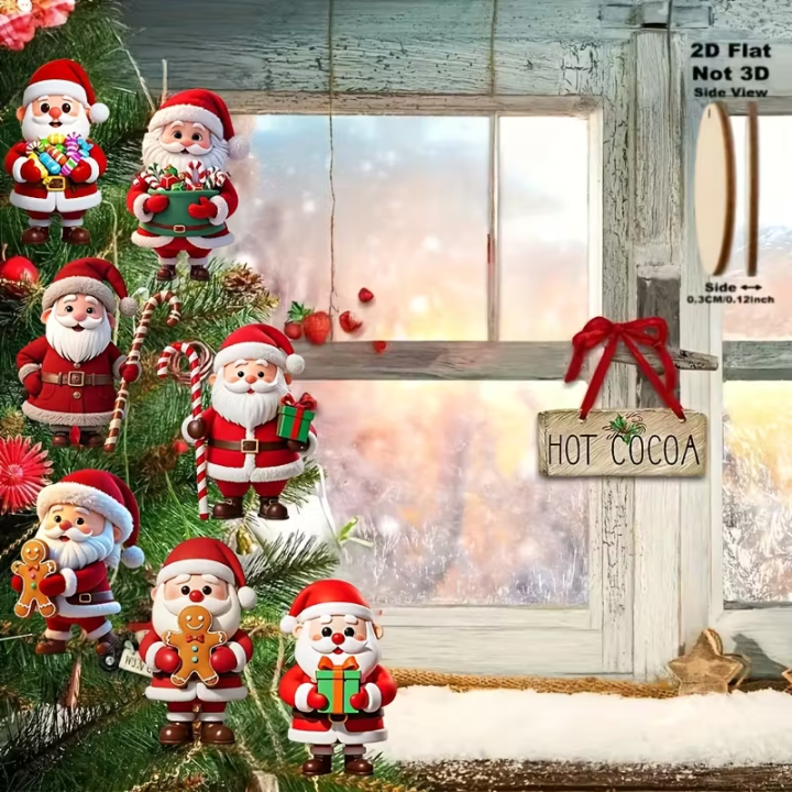 2D flat, 10-piece set of traditional wooden German-style natural wood ...