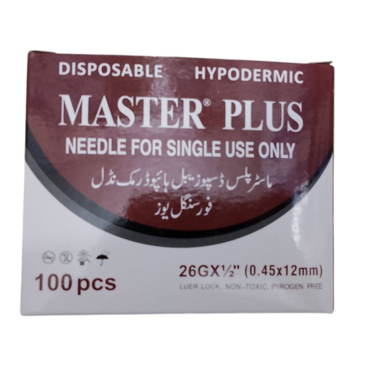 Master plus Needle for Syringe 100 Single use | Daraz.pk