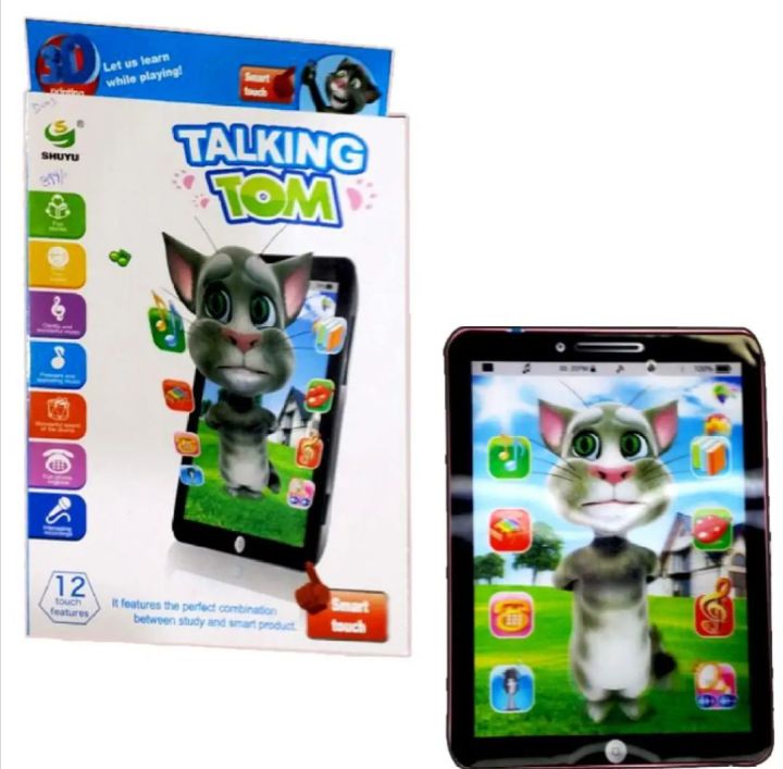 Talking Tom Cat Touch IPad Black Colour | Daraz.pk