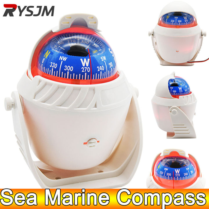 AD Marine Boat Compass LED Night Light Military Electronic Boat Ship ...