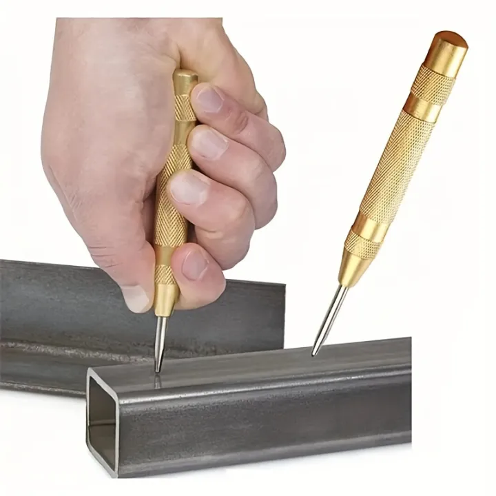 5-Inch Spring Automatic Center Punch - Steel, Precision Marking and ...