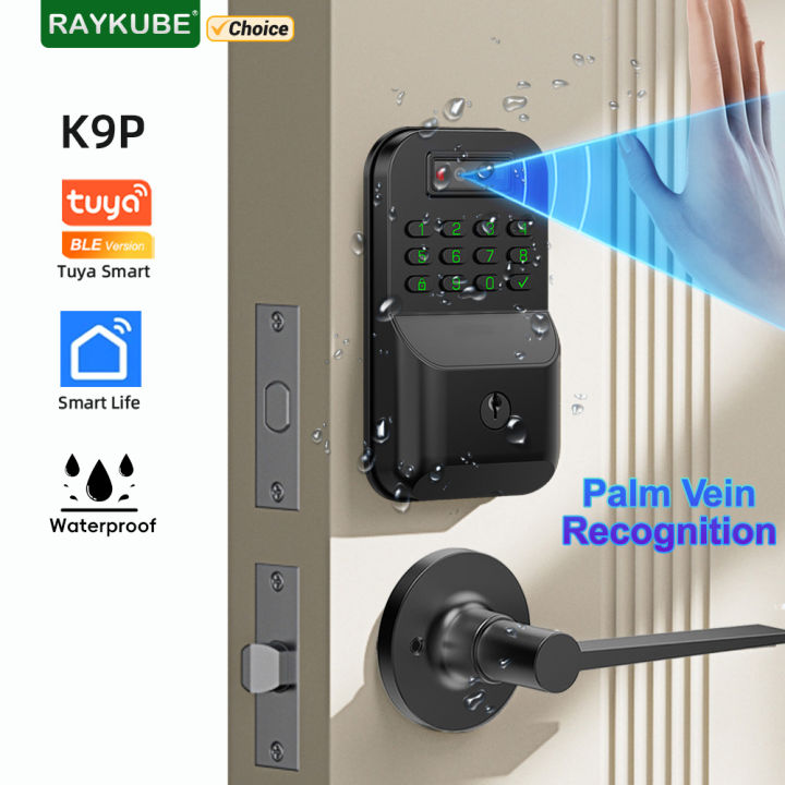 RAYKUBE K9P Waterproof Tuya Bluetooth Palm Vein Recognition Digital ...