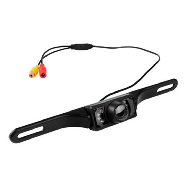 DC 12V Car Rear View Backup Camera 7 LED Night Vision License Plate ...