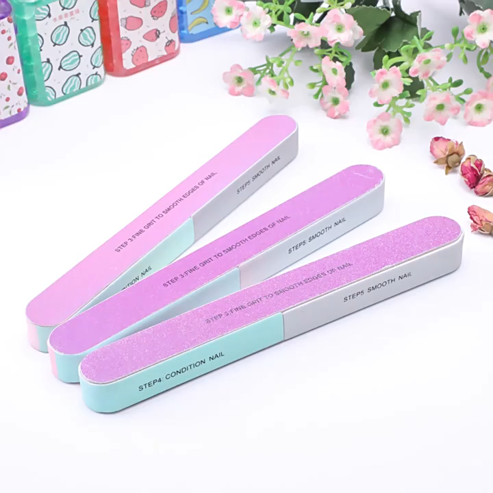 Multi-surface nail file, 7-Sided Nail Buffer & Polishing File – Silvery ...