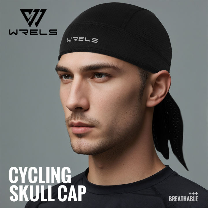 WRELS Skull Caps UV Protection Bandana Cap Sweat-Wicking Pirate Hats ...