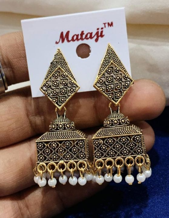 jimiki earings| Jumuka|Zuha fashion | Daraz.lk