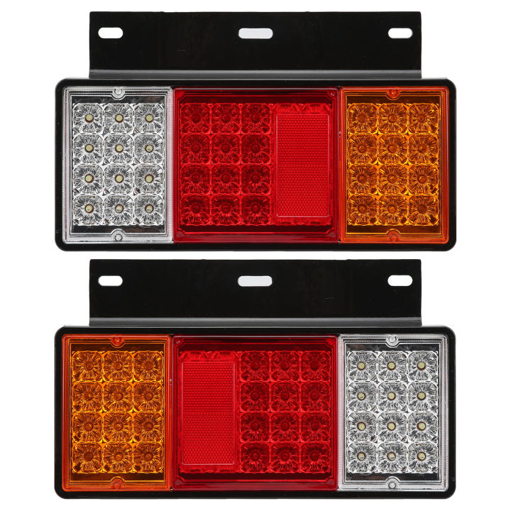 Pair Rear Lamp 12V 44 LEDs Replacement for W Series Isuzu Elf Truck NPR ...
