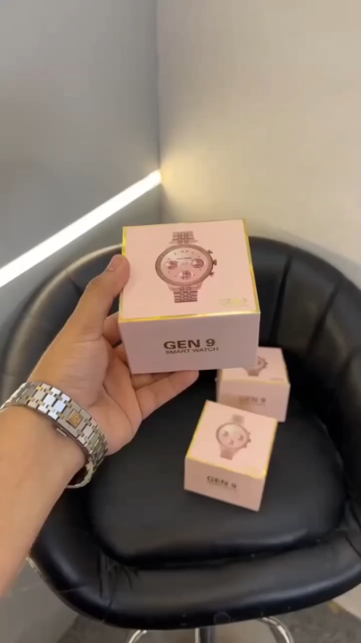 Gen 9 Ladies Bluetooth Calling Round Dial Smart Watch Dual Silicone And ...