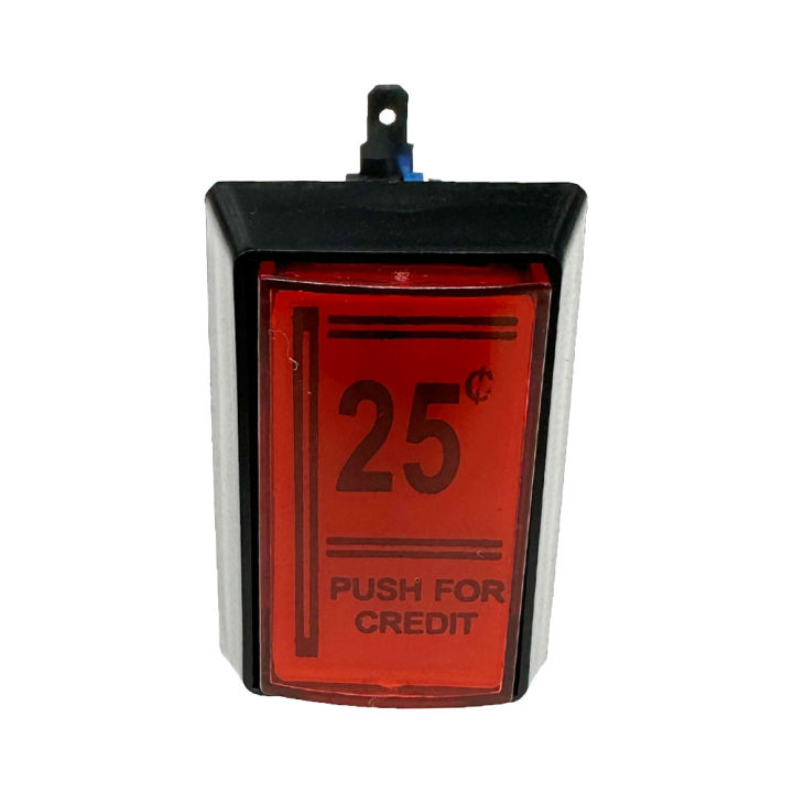 1 Piece 25 cents rectangle button 12V Arcade LED Button Microswitch ...